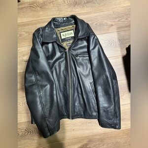 Vintage Mens M. Julian Wilson Leather Jacket Black La… - Gem